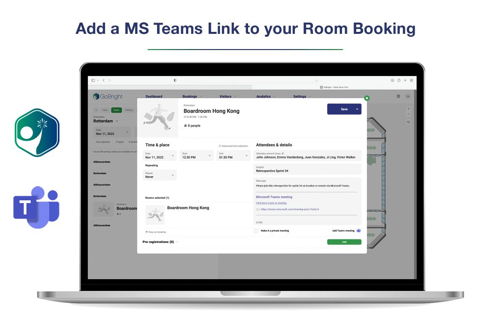 Add a Microsoft Teams Link to Your Room Booking - GoBright