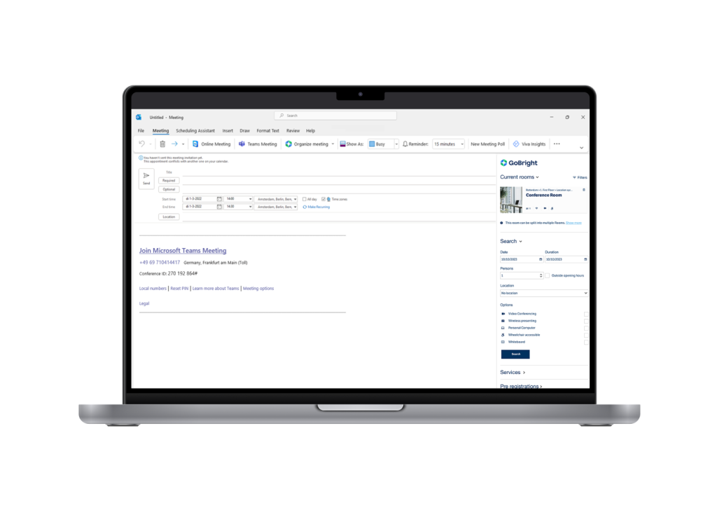GoBright Room Booking System, Microsoft Outlook & Microsoft Teams ...