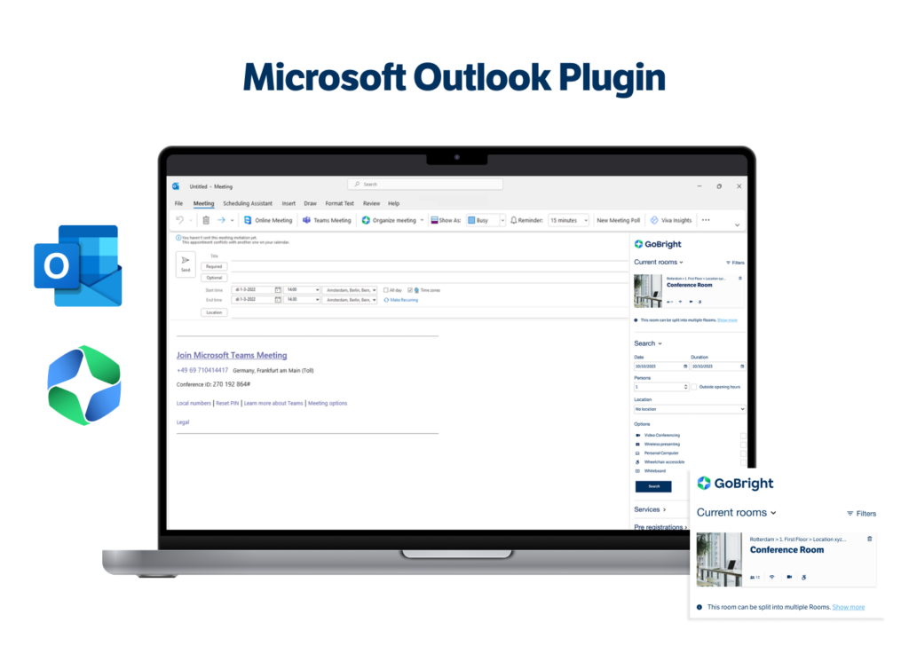 GoBright x Microsoft Outlook Integration - GoBright