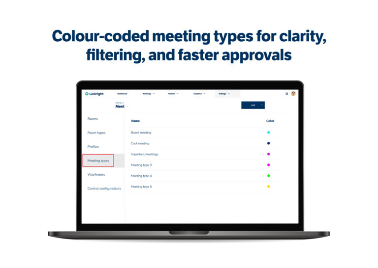 New feature: Customising your Meeting Types - GoBright