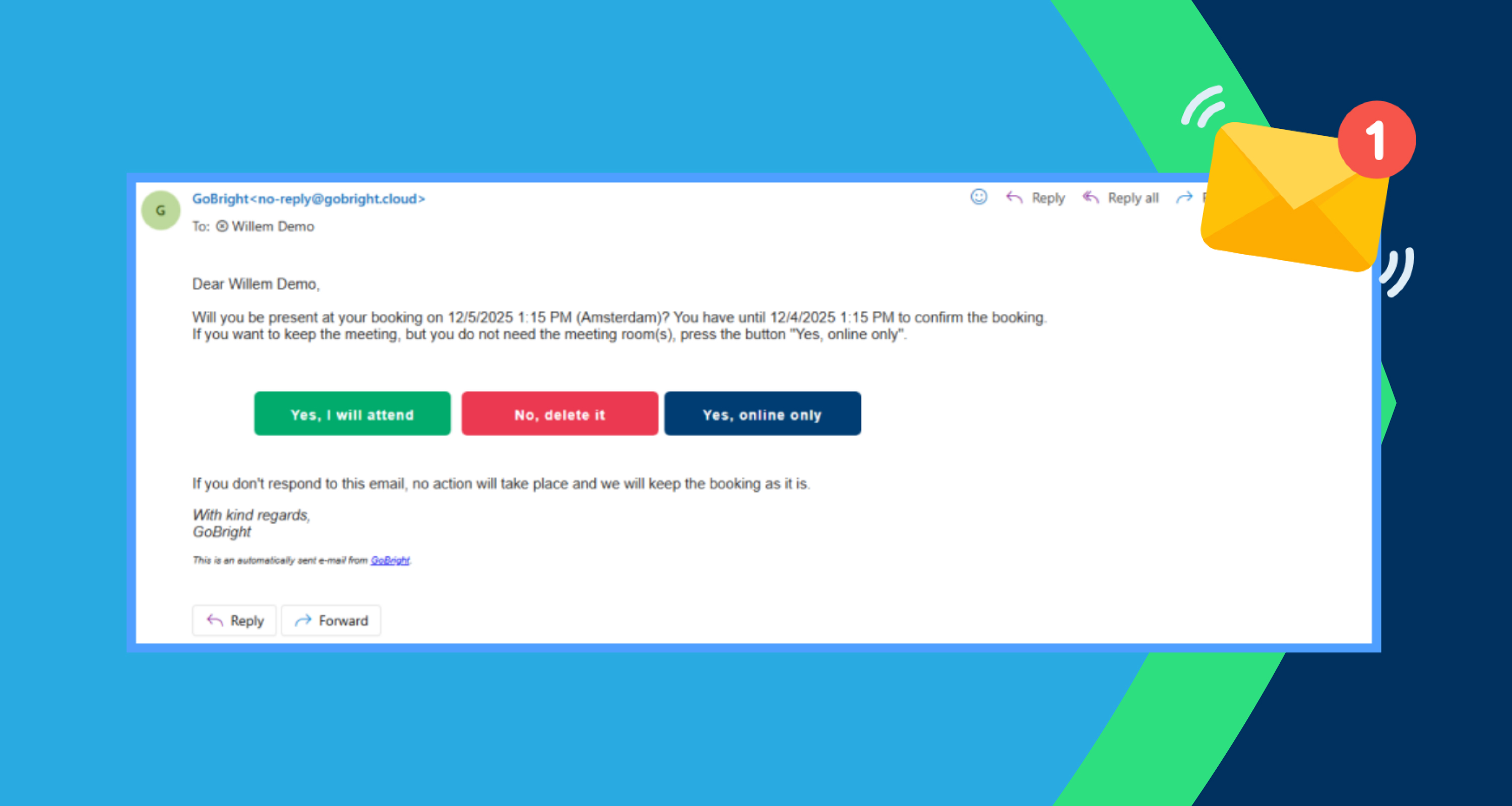 New Feature: Rooms Early Presence Confirmation - GoBright