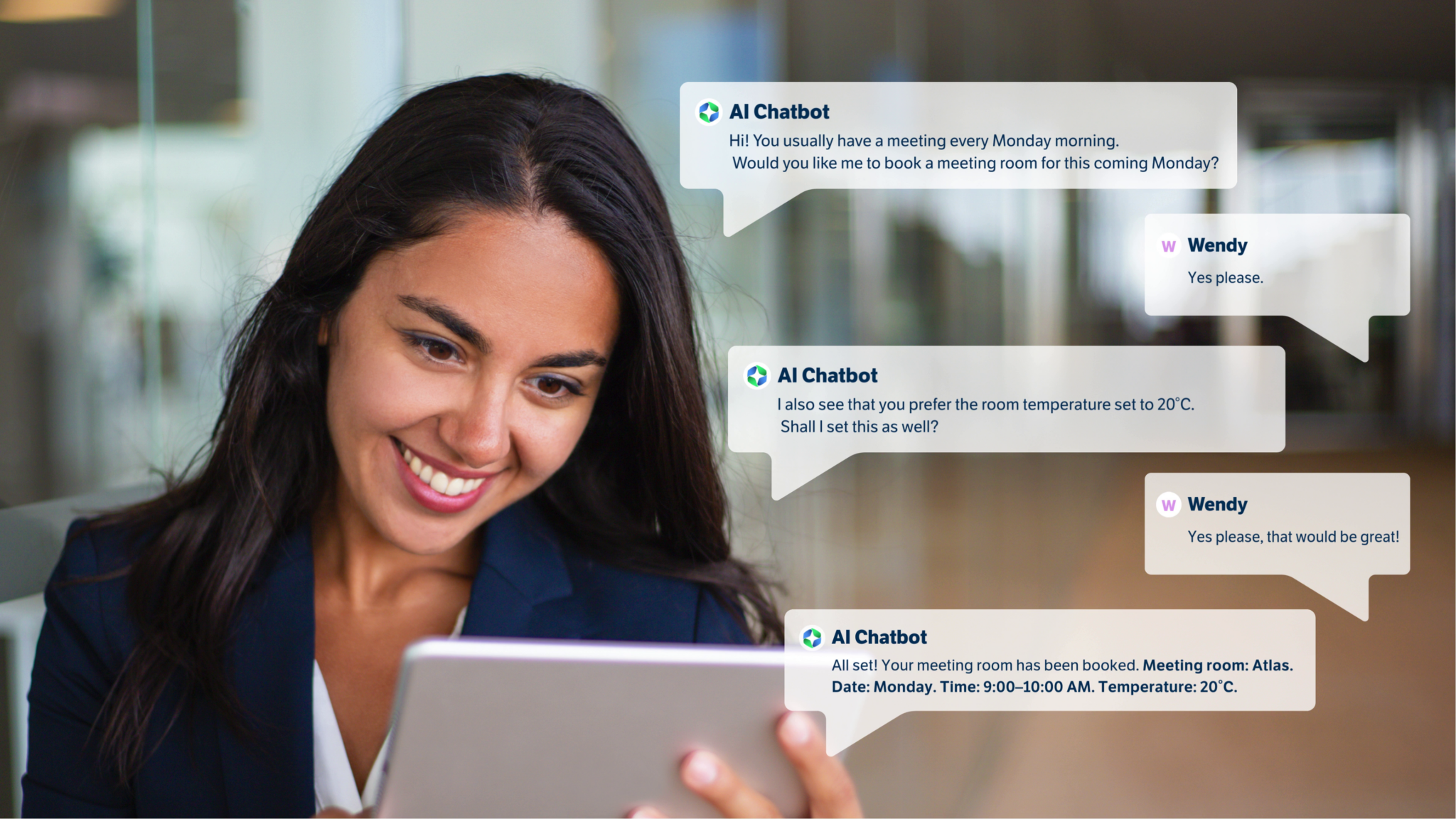 GoBright AI Chat assistantfor easy room booking in Microsoft Teams ...